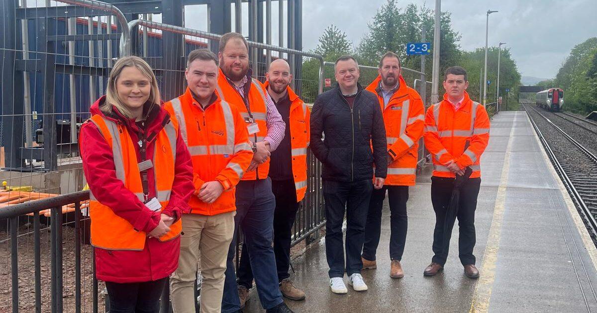 Nick Thomas-Symonds sees progress on accessible footbridge at Cwmbran ...